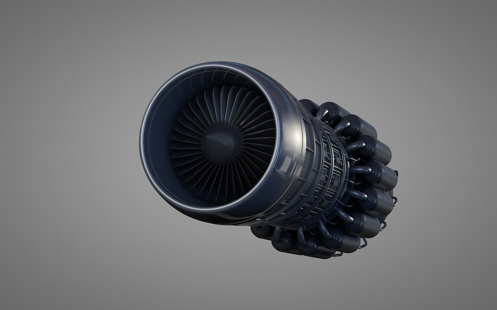 Jet Turbine Engines 3d 3ds
