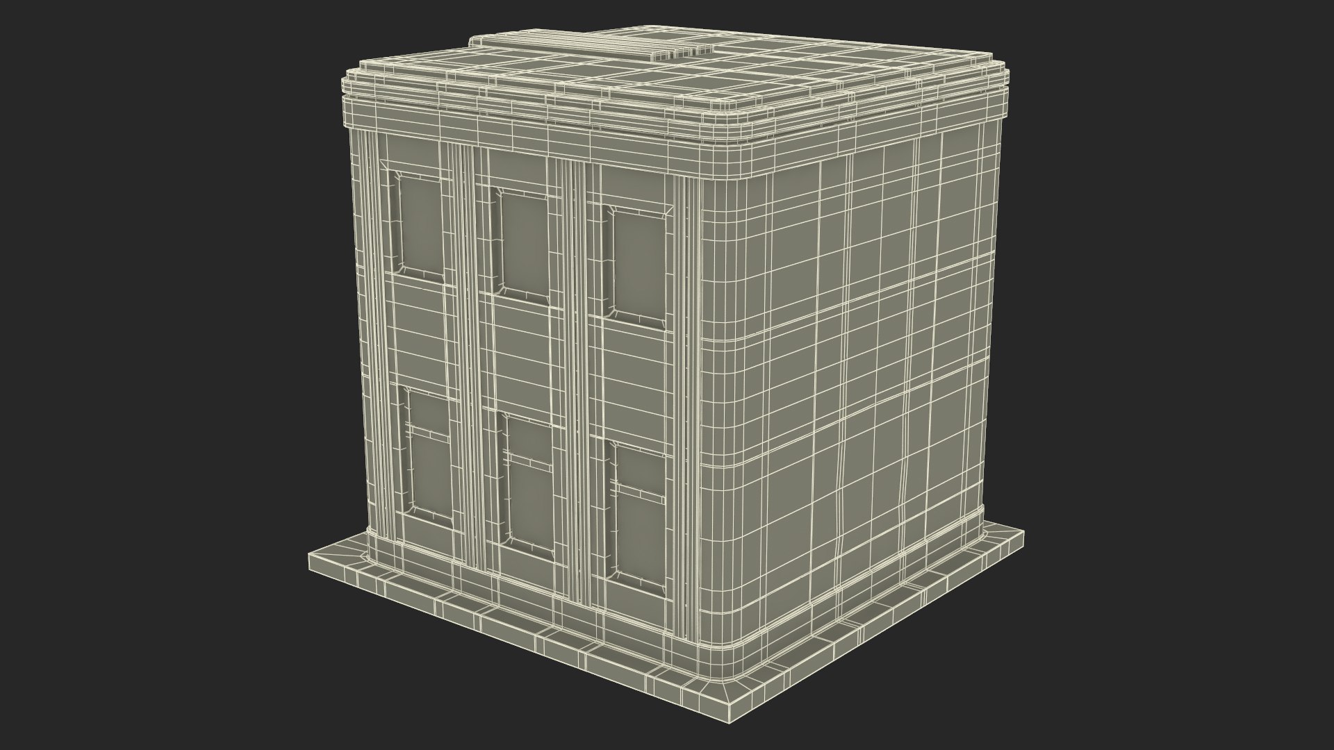 Cartoon Bank Building Green 3D model - TurboSquid 1948152