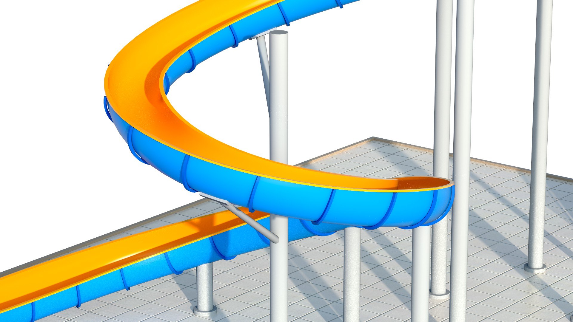3D Water Slide 01 Model - TurboSquid 2150980