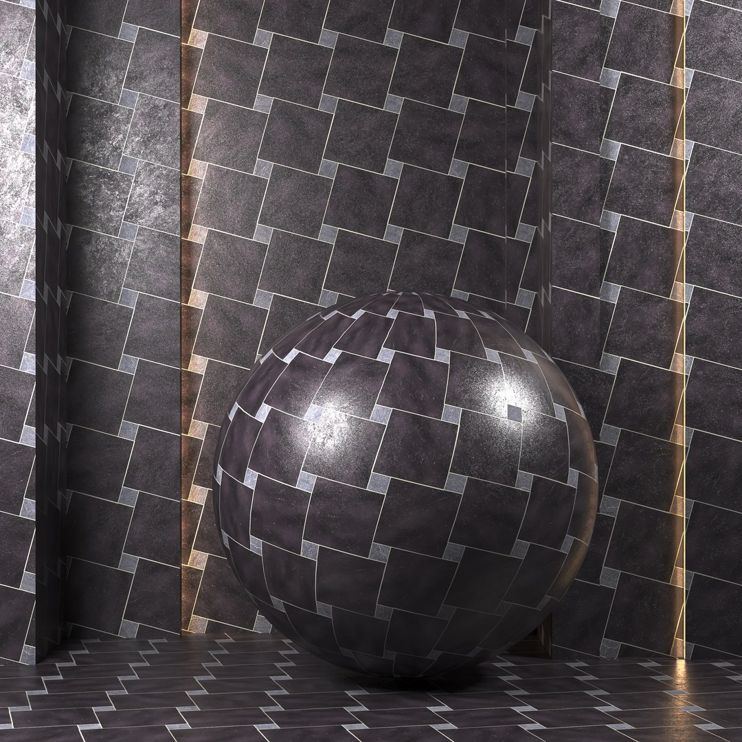 Geometric Floor Tile - 4K Seamless PBR Set 02 3D Model - TurboSquid 2368383