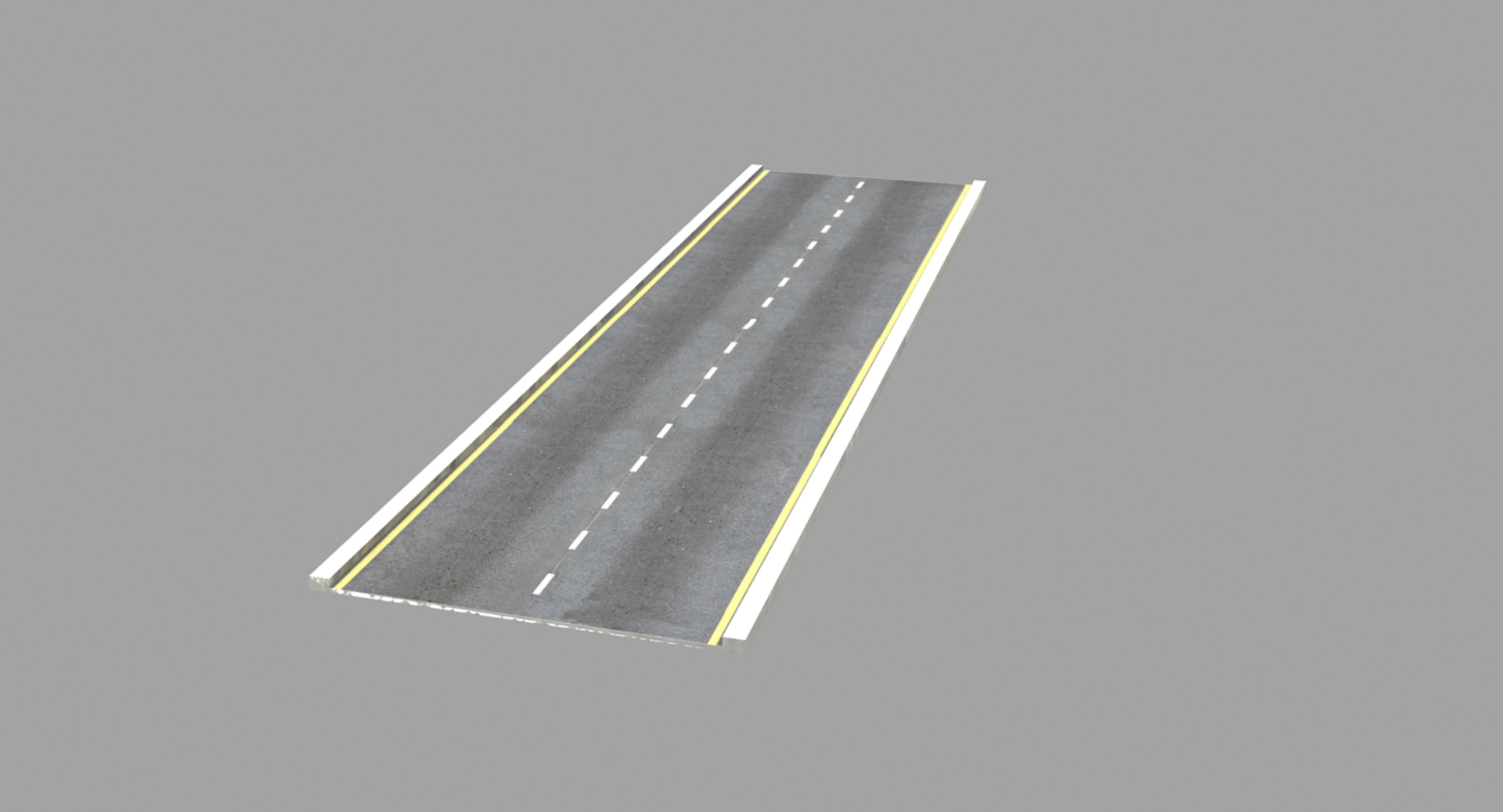 2 Lane Street Model - TurboSquid 1403841