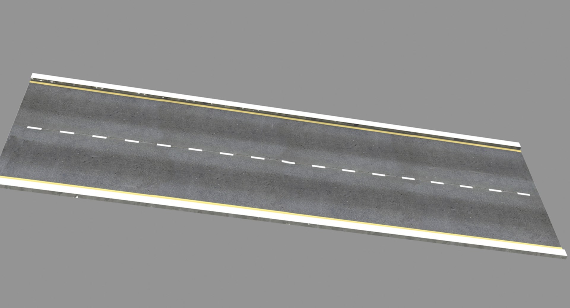 2 Lane Street Model - TurboSquid 1403841