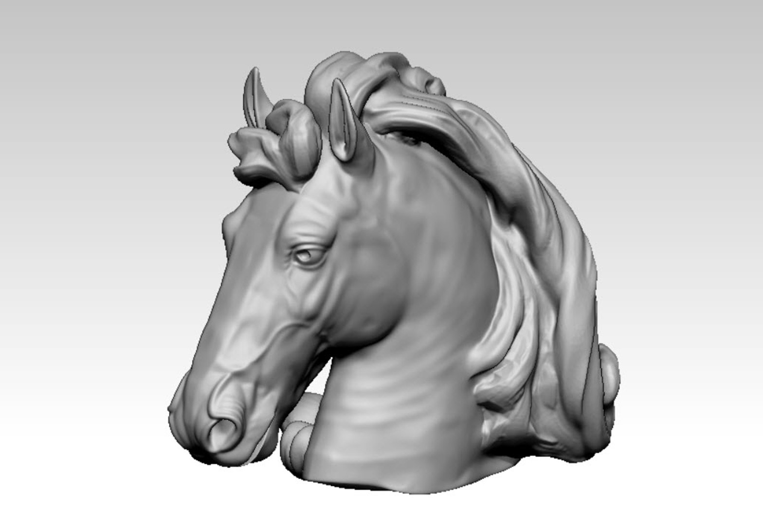 3D Model Mustang Head Cnc - TurboSquid 1269095