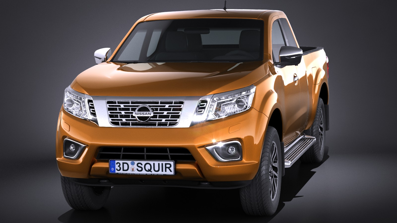 3d model nissan np300 navara