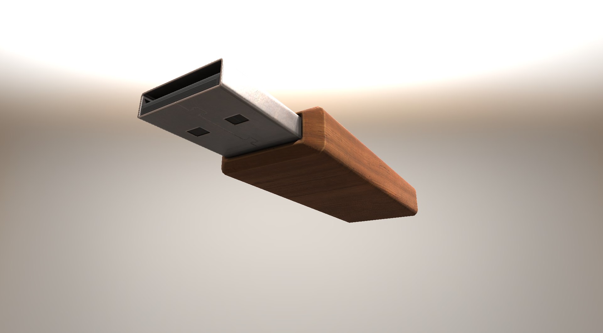 Version Usb Stick Wood 3d Dxf