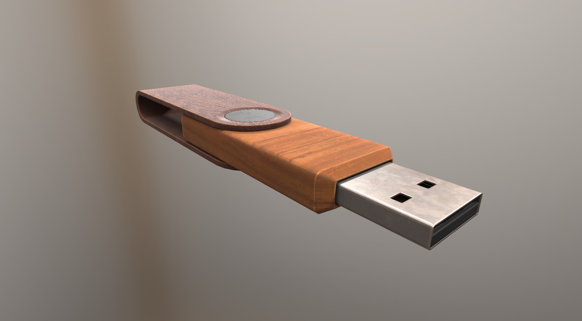 Version Usb Stick Wood 3d Dxf