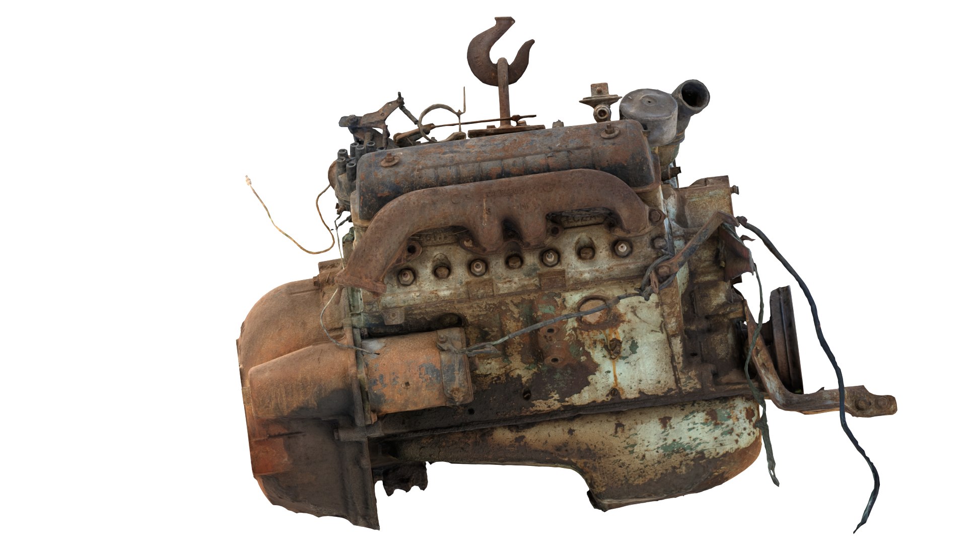Old Rusty Ford Y-Block V8 Engine Scan 3D Model - TurboSquid 1994163