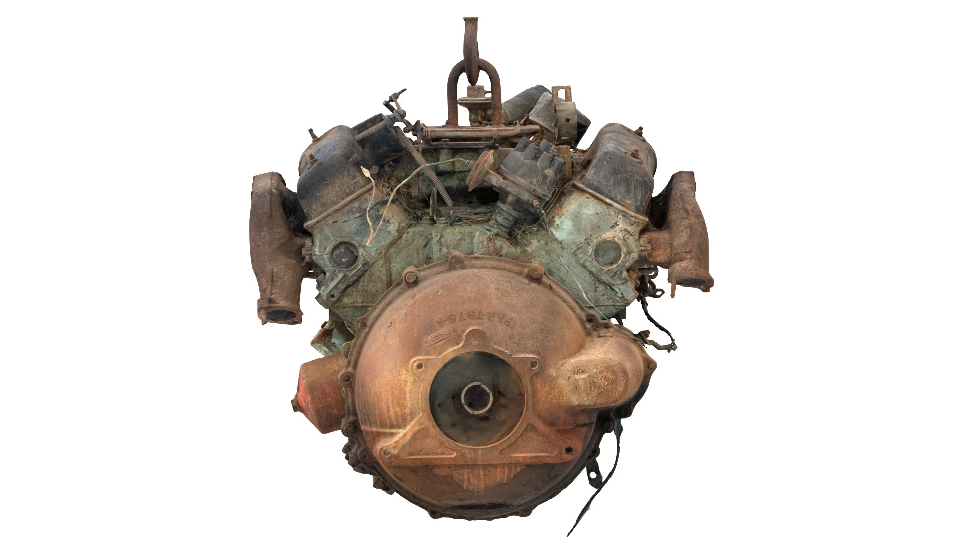 Old Rusty Ford Y-Block V8 Engine Scan 3D Model - TurboSquid 1994163