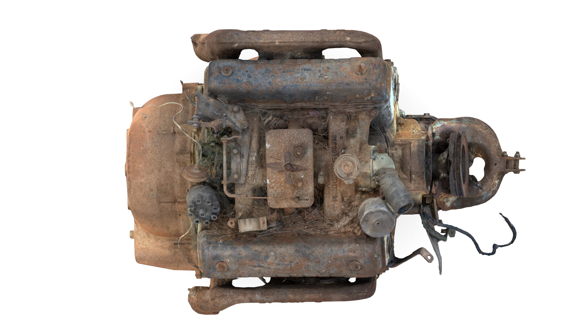 Old Rusty Ford Y-Block V8 Engine Scan 3D Model - TurboSquid 1994163