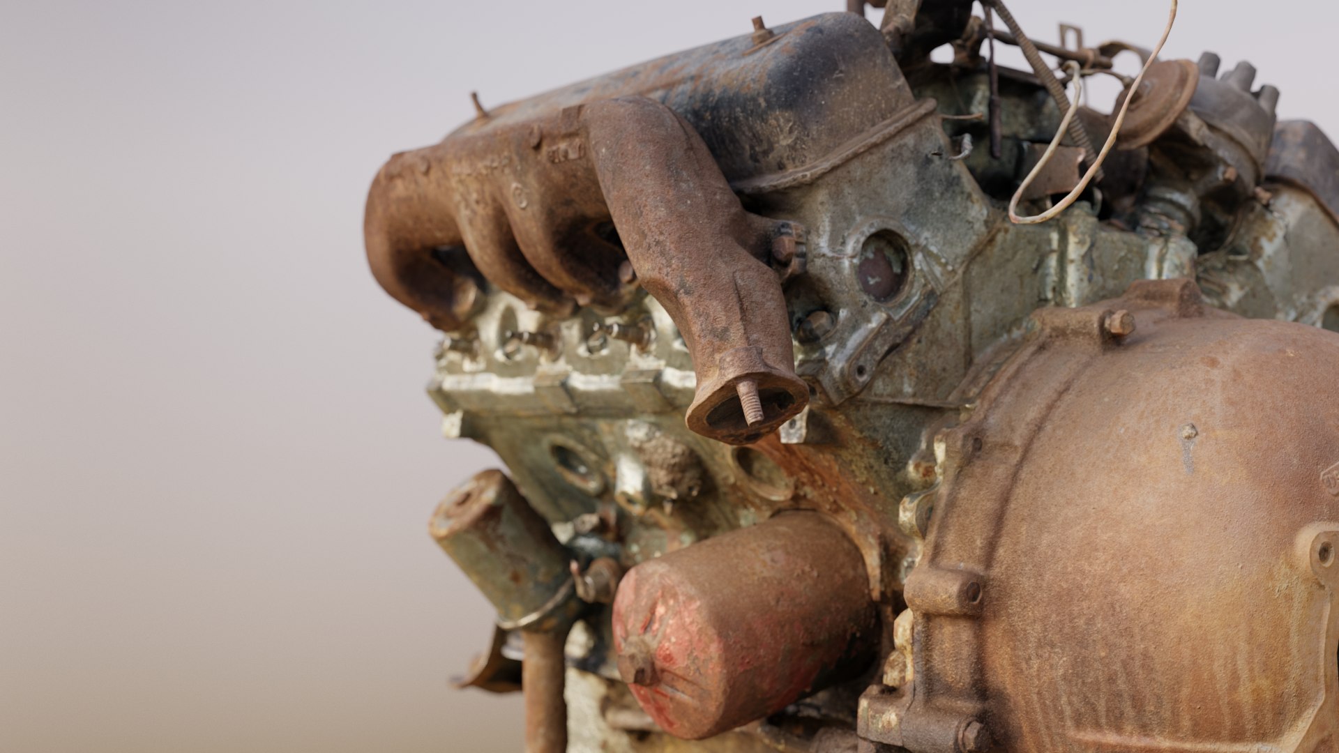 Old Rusty Ford Y-Block V8 Engine Scan 3D Model - TurboSquid 1994163