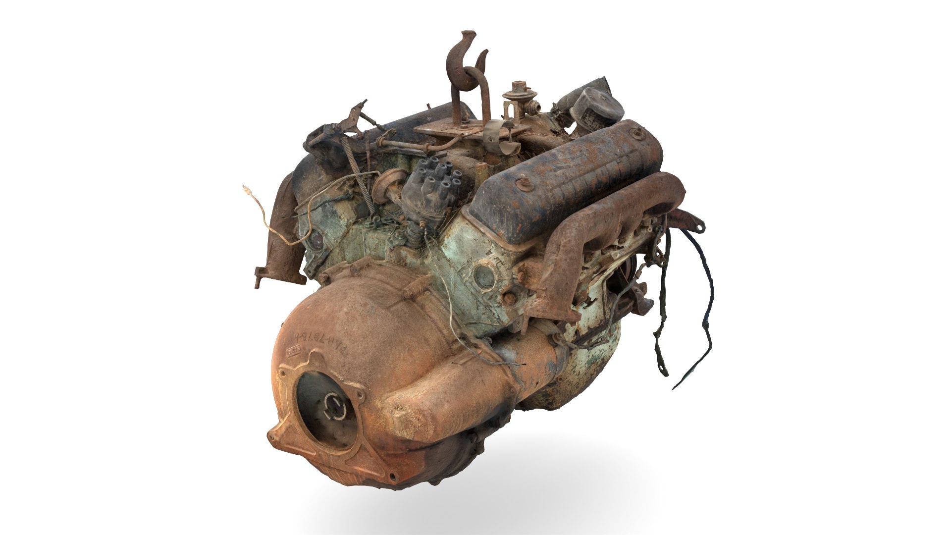 Old Rusty Ford Y-Block V8 Engine Scan 3D model - TurboSquid 1994163