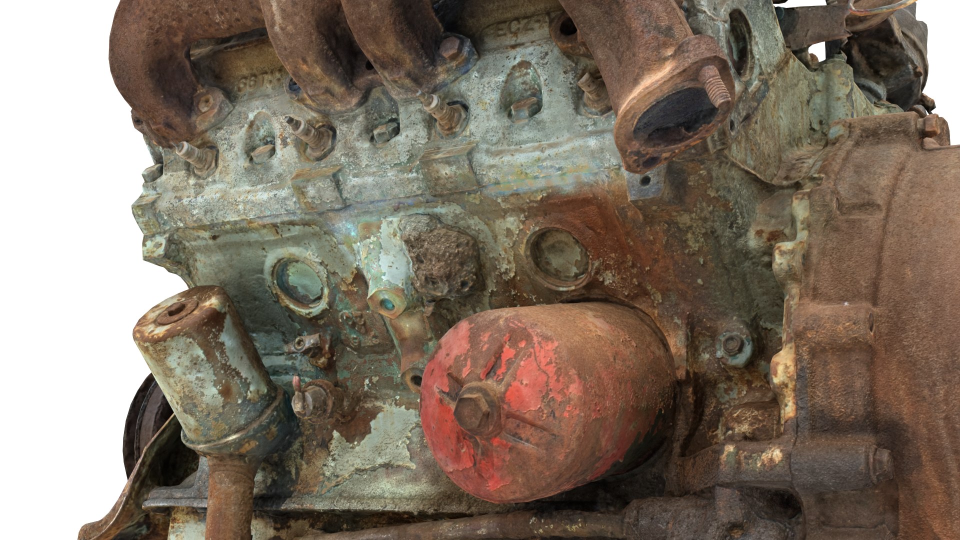 Old Rusty Ford Y-Block V8 Engine Scan 3D Model - TurboSquid 1994163