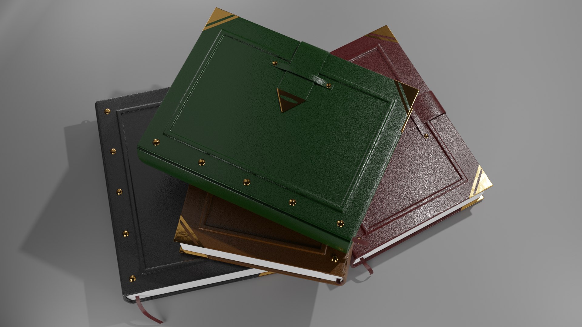 3D Leather Notebooks - TurboSquid 1896611