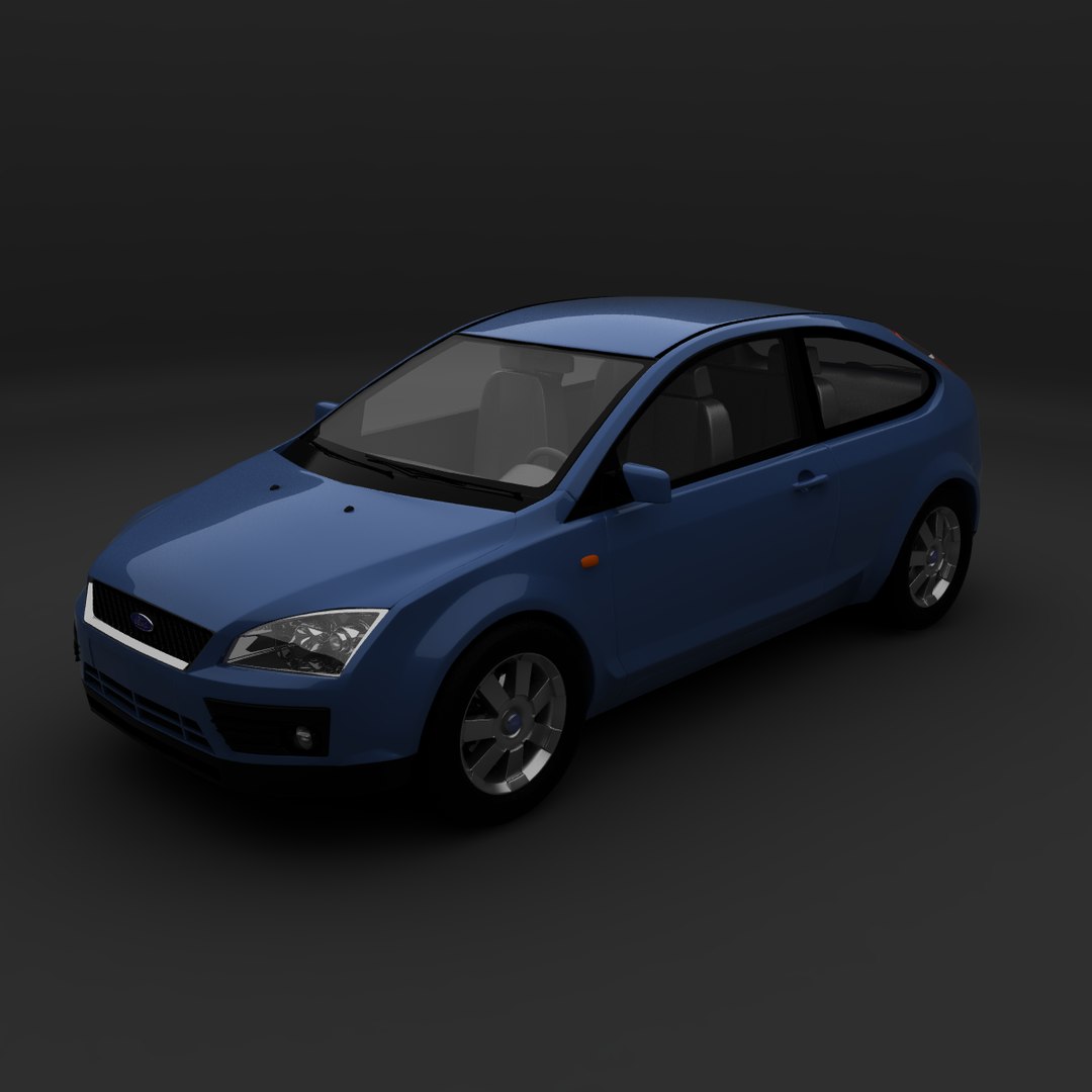 Focus 2005 Hatchback 2 3d Model