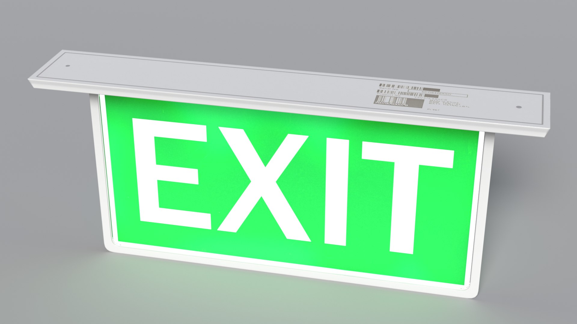 Emergency Exit Indicator V2 3D - TurboSquid 1880175
