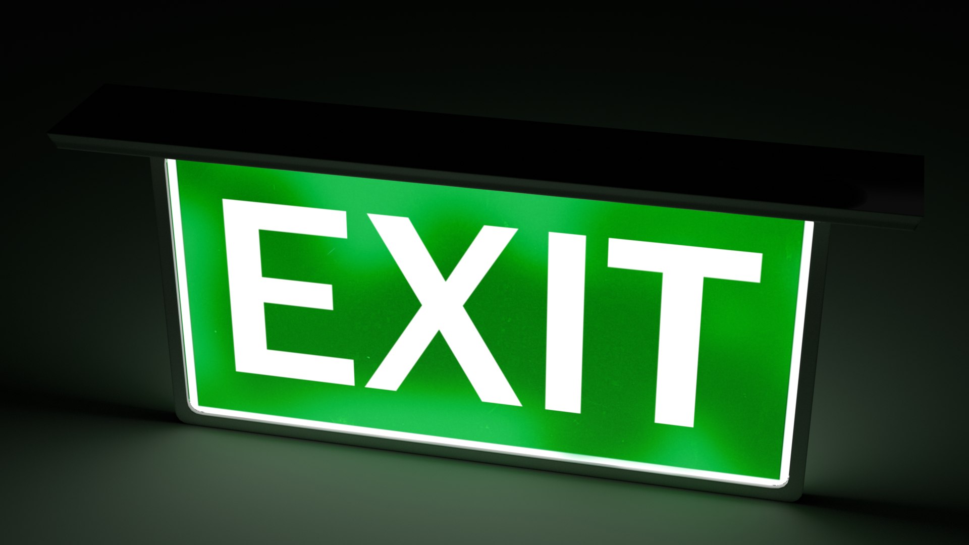 Emergency Exit Indicator V2 3D - TurboSquid 1880175