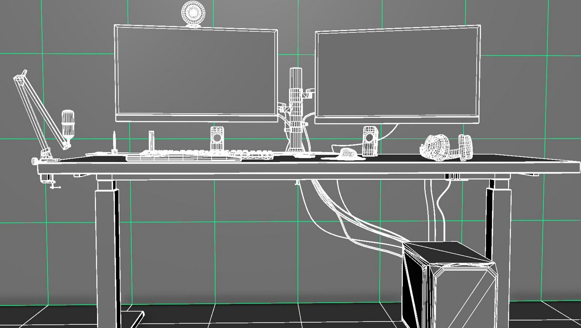 3D Work Station - TurboSquid 1976673