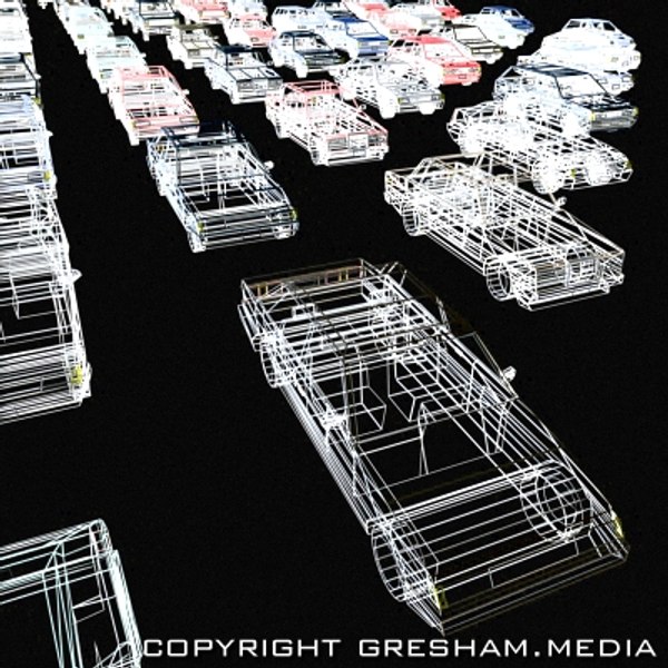vehicles cars onsite site 3d model