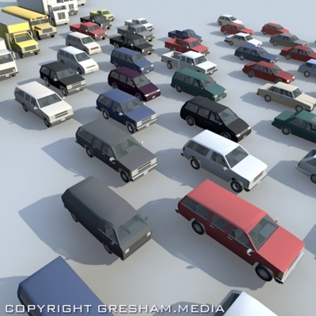 Vehicles Cars Onsite Site 3d Model