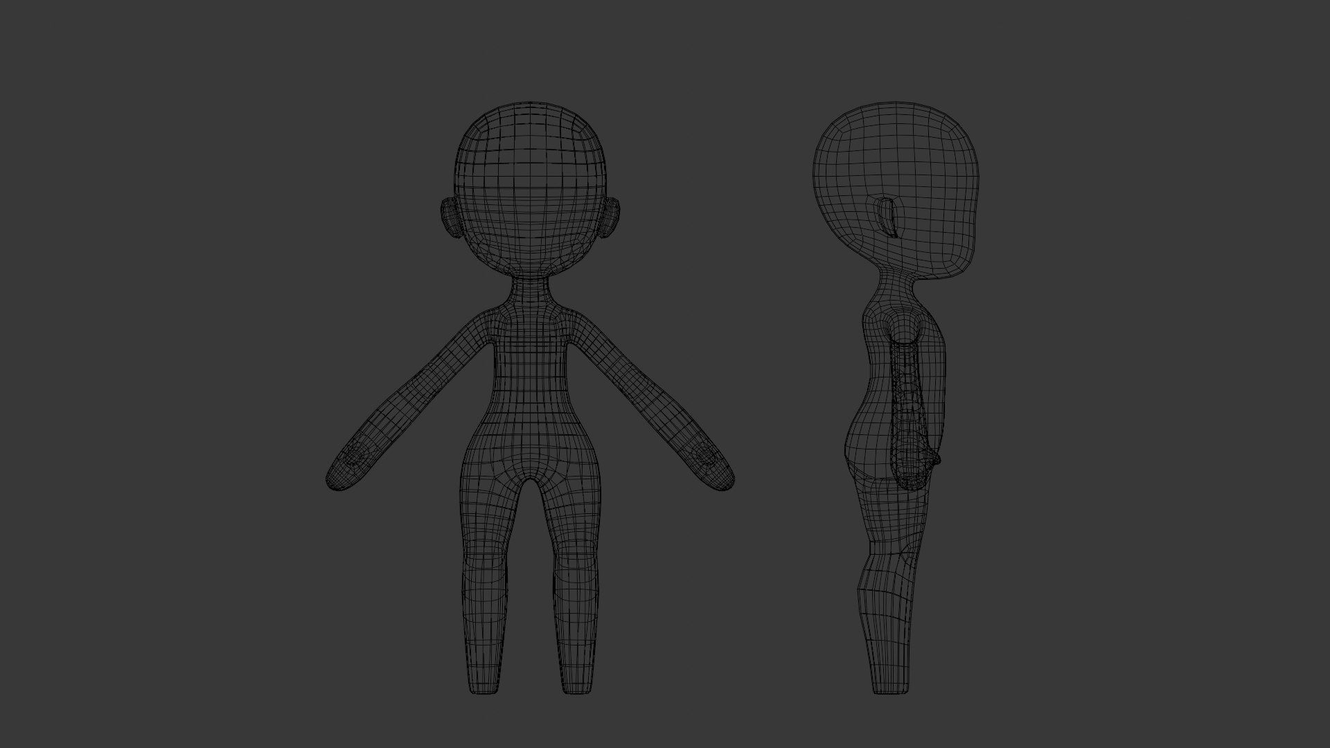 Chibi Base Model 3D Model - TurboSquid 2421210