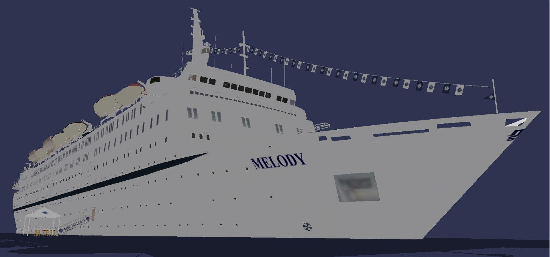 3d Model Of Cruises Msc Melody