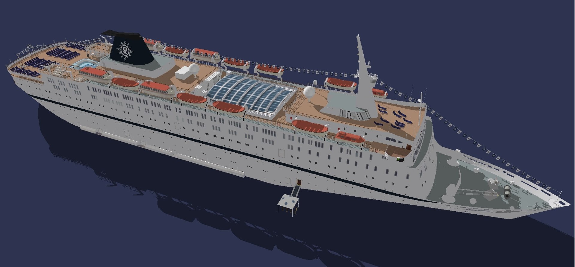 3d Model Of Cruises Msc Melody