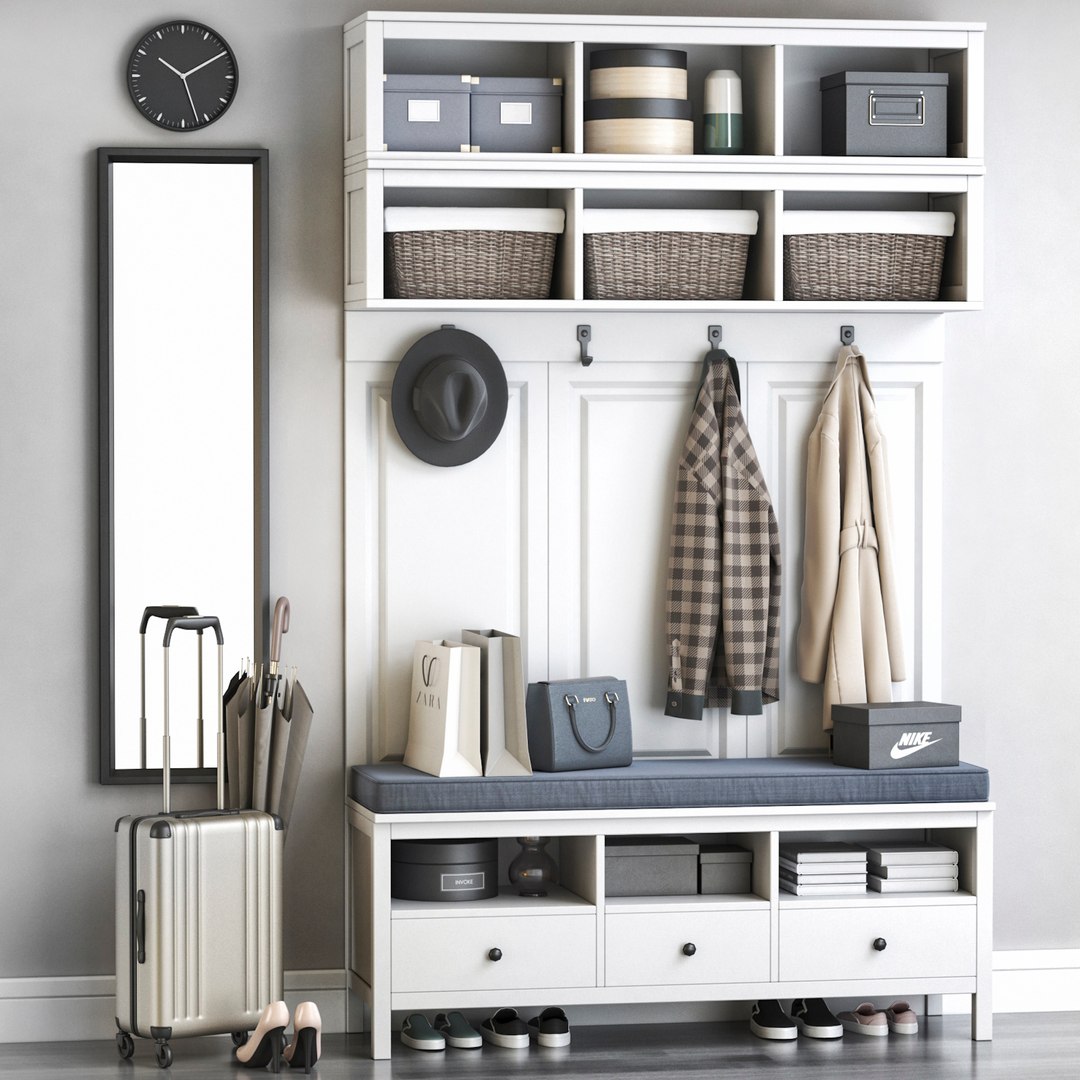 3D IKEA Hemnes Hallway 2 Model - TurboSquid 2162158