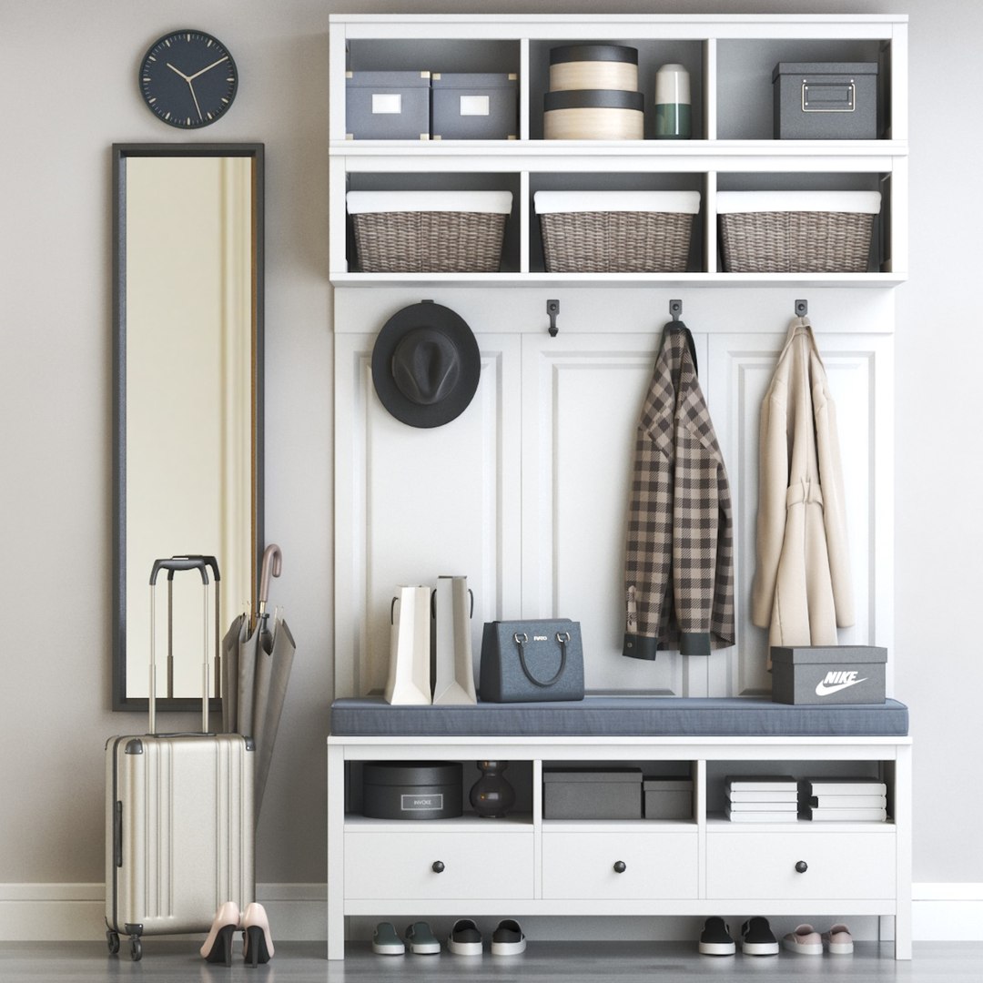 3D IKEA Hemnes Hallway 2 Model - TurboSquid 2162158