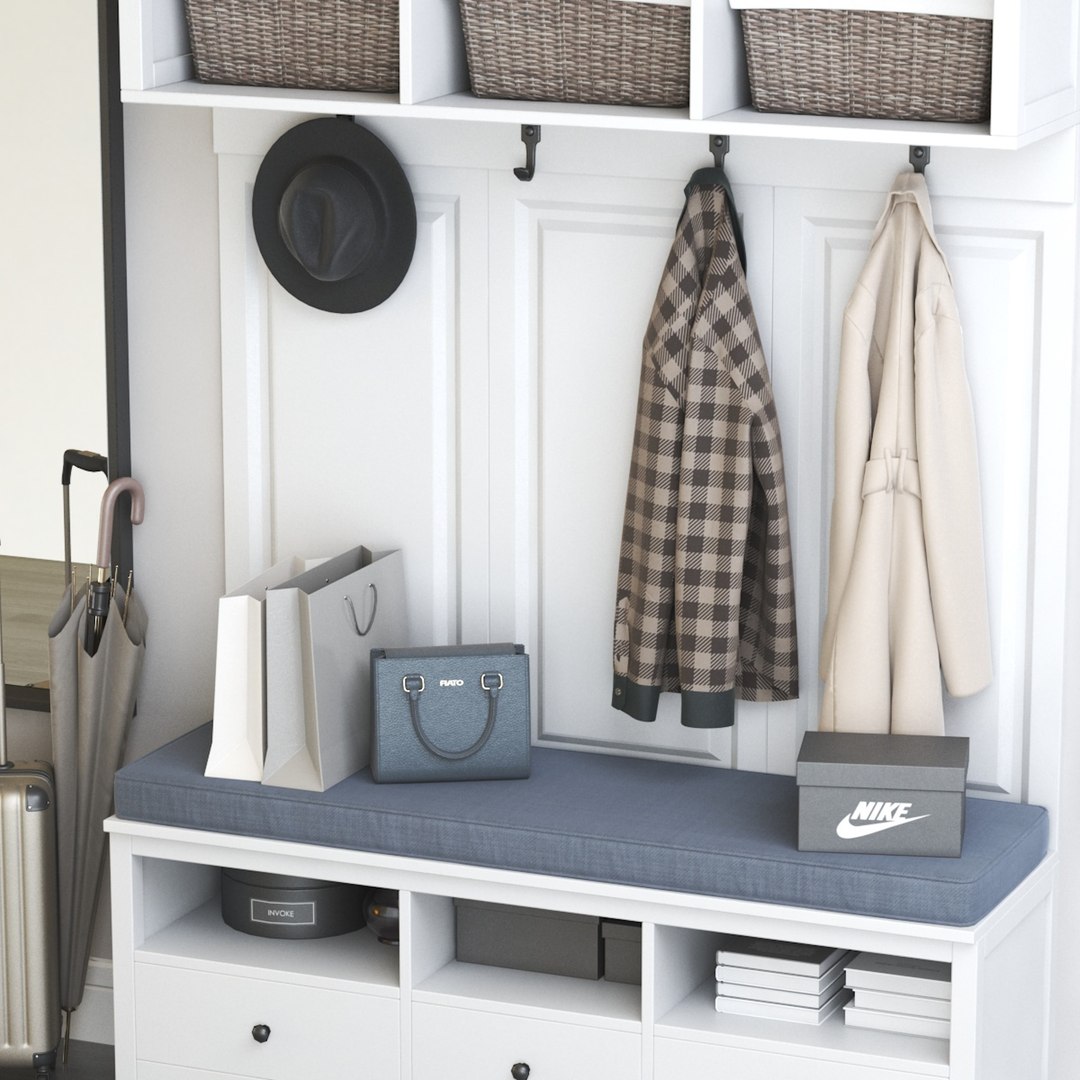 3D IKEA Hemnes Hallway 2 Model - TurboSquid 2162158