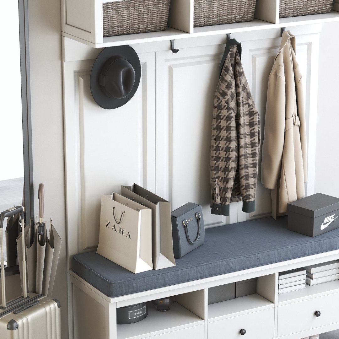 3D IKEA Hemnes Hallway 2 Model - TurboSquid 2162158