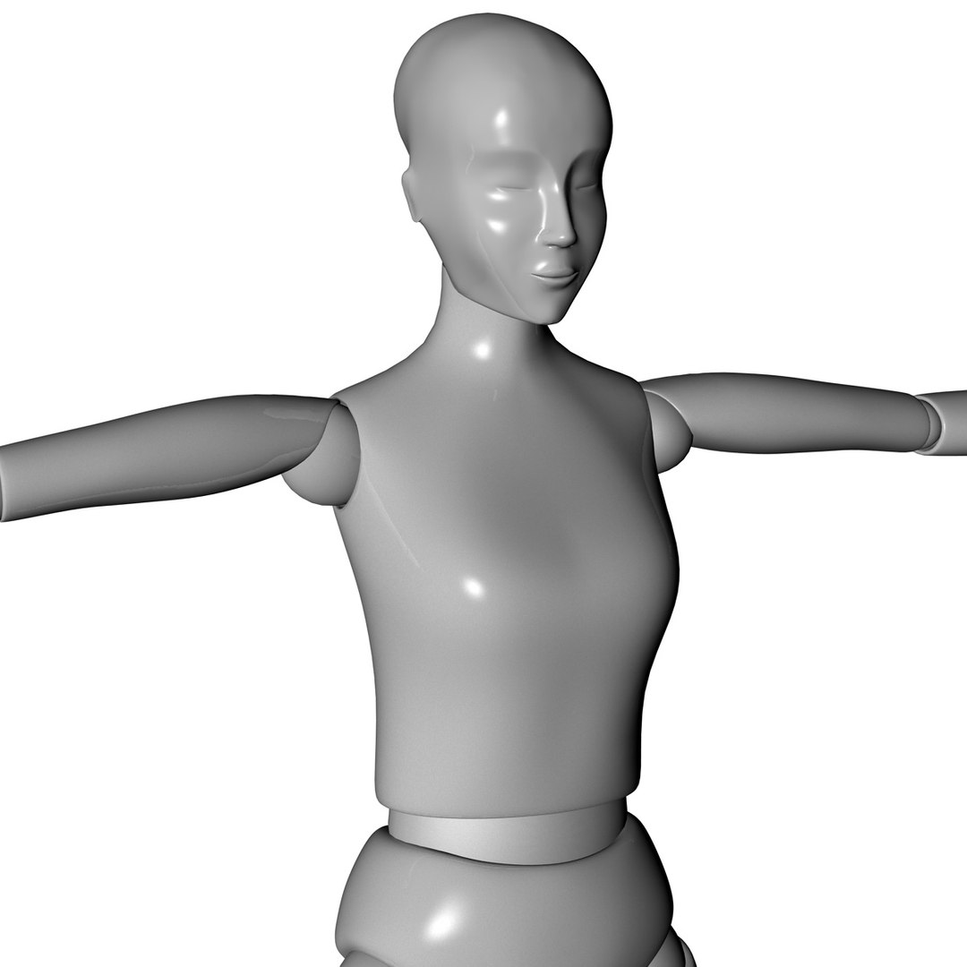 Obj Female Mannequin
