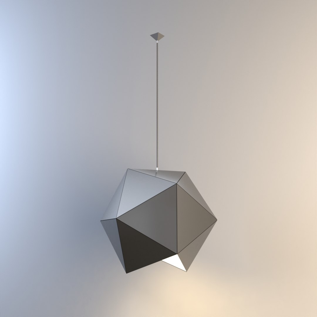 Geometric Ceiling Light 3D - TurboSquid 1479246