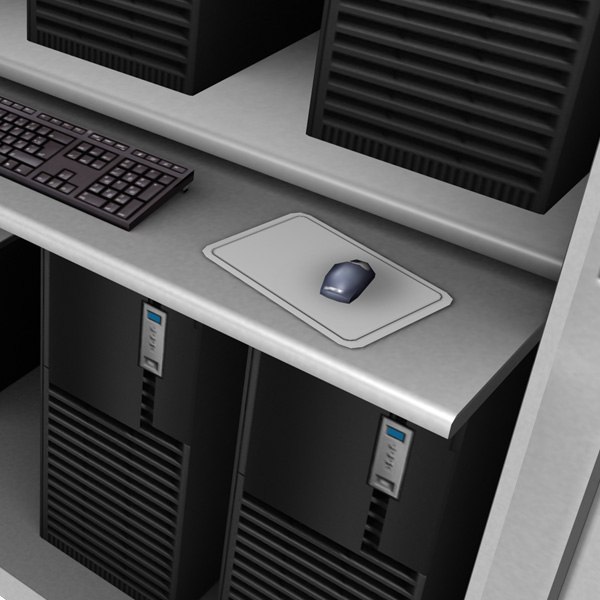 3d model server cabinet
