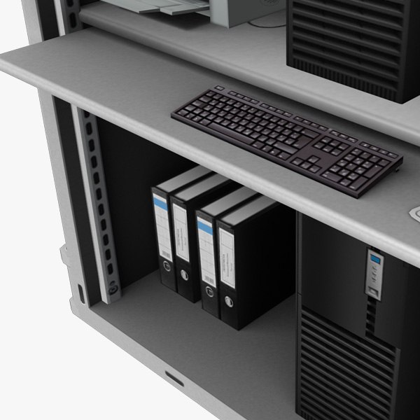 3d model server cabinet