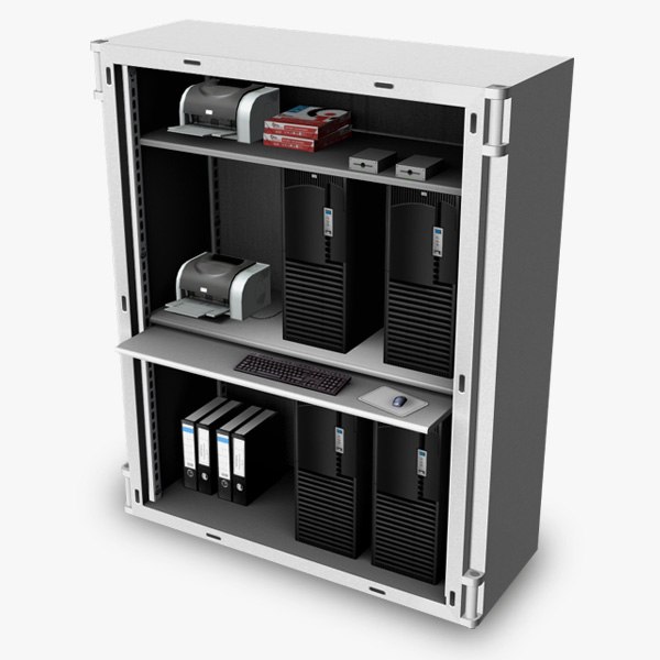 3d model server cabinet