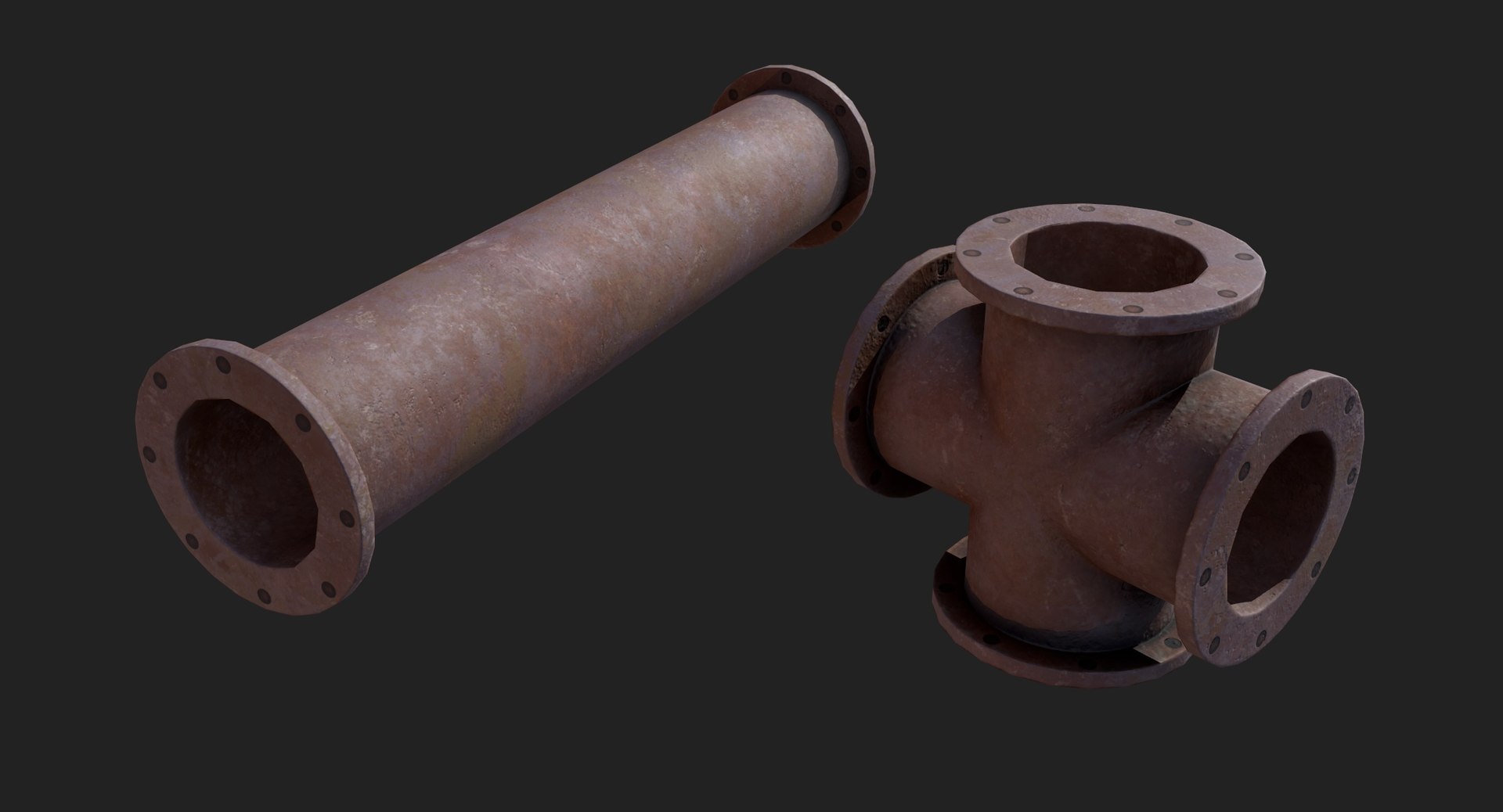 Industrial Pipes Pbr 3D Model - TurboSquid 1386645