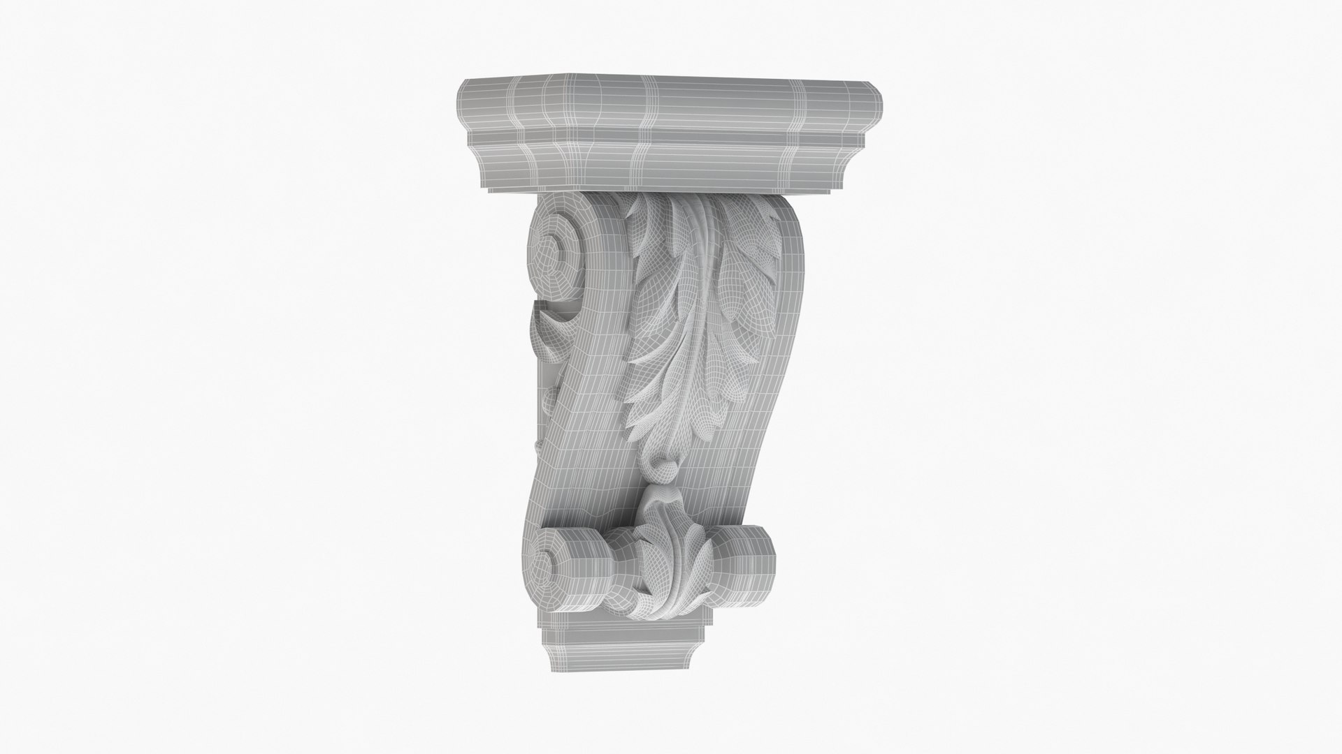 3D Model Scroll Corbel 57 - 3D Printable - TurboSquid 1724388