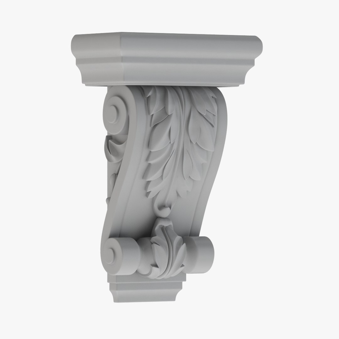 3D Model Scroll Corbel 57 - 3D Printable - TurboSquid 1724388