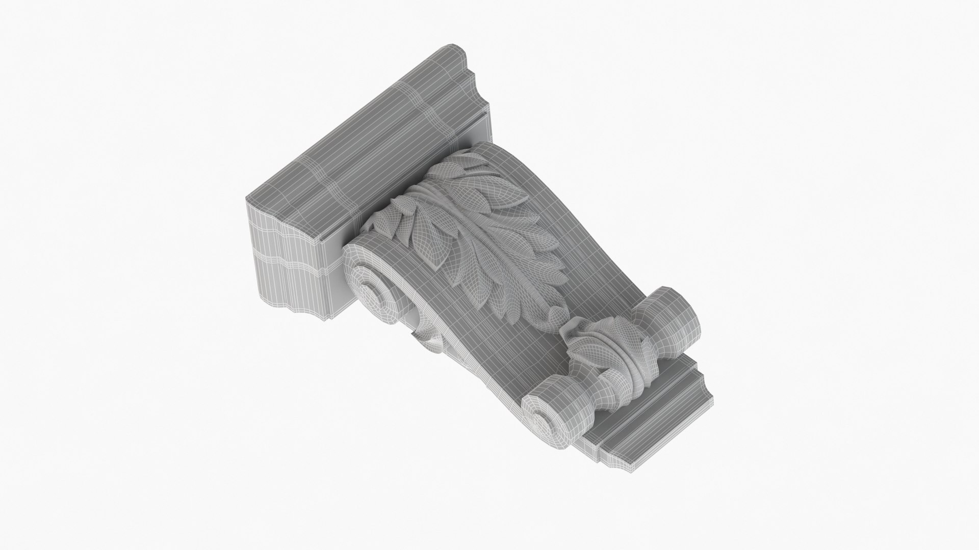 3D Model Scroll Corbel 57 - 3D Printable - TurboSquid 1724388