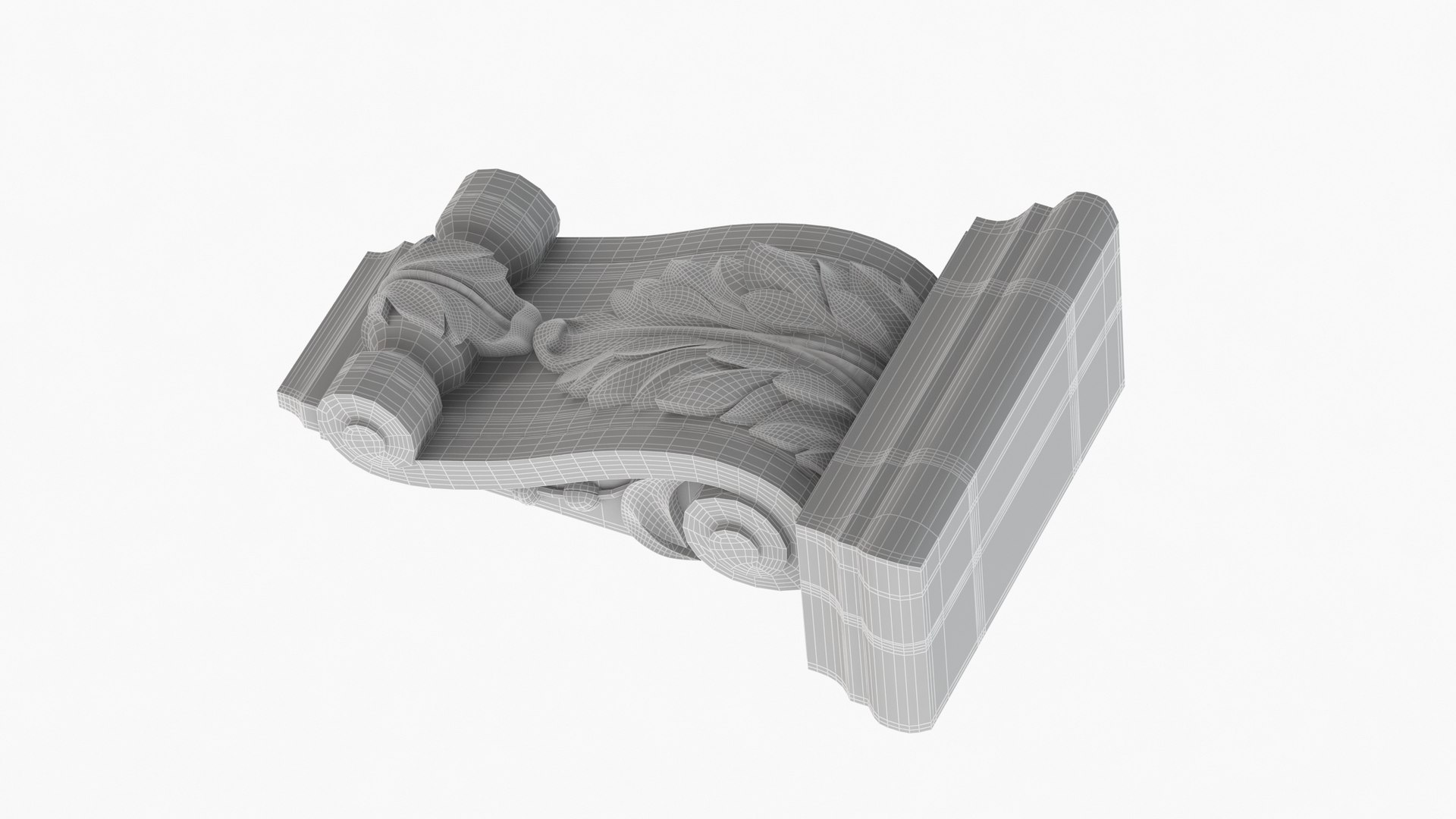 3D Model Scroll Corbel 57 - 3D Printable - TurboSquid 1724388