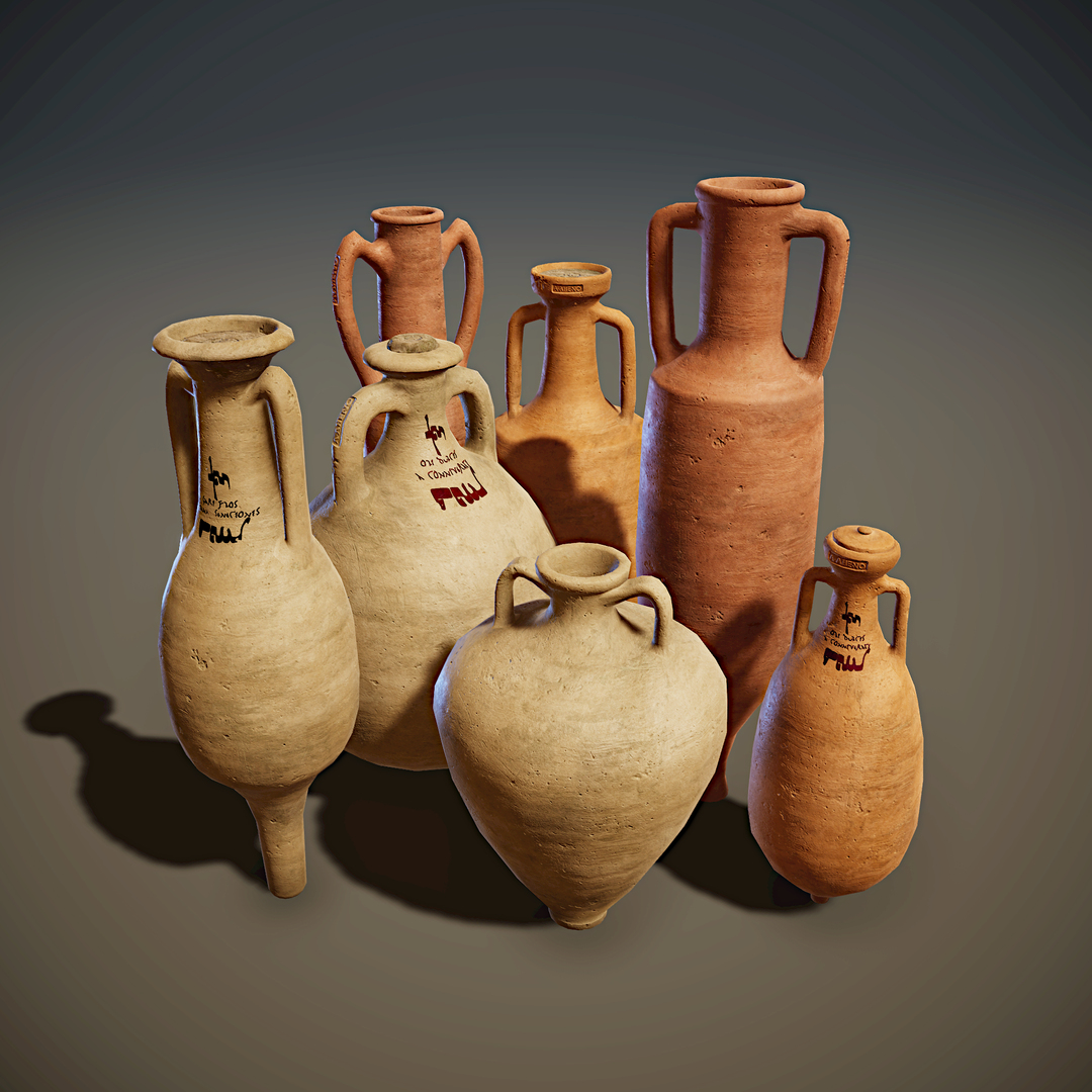 3D Roman Amphorae Pack - TurboSquid 1169029