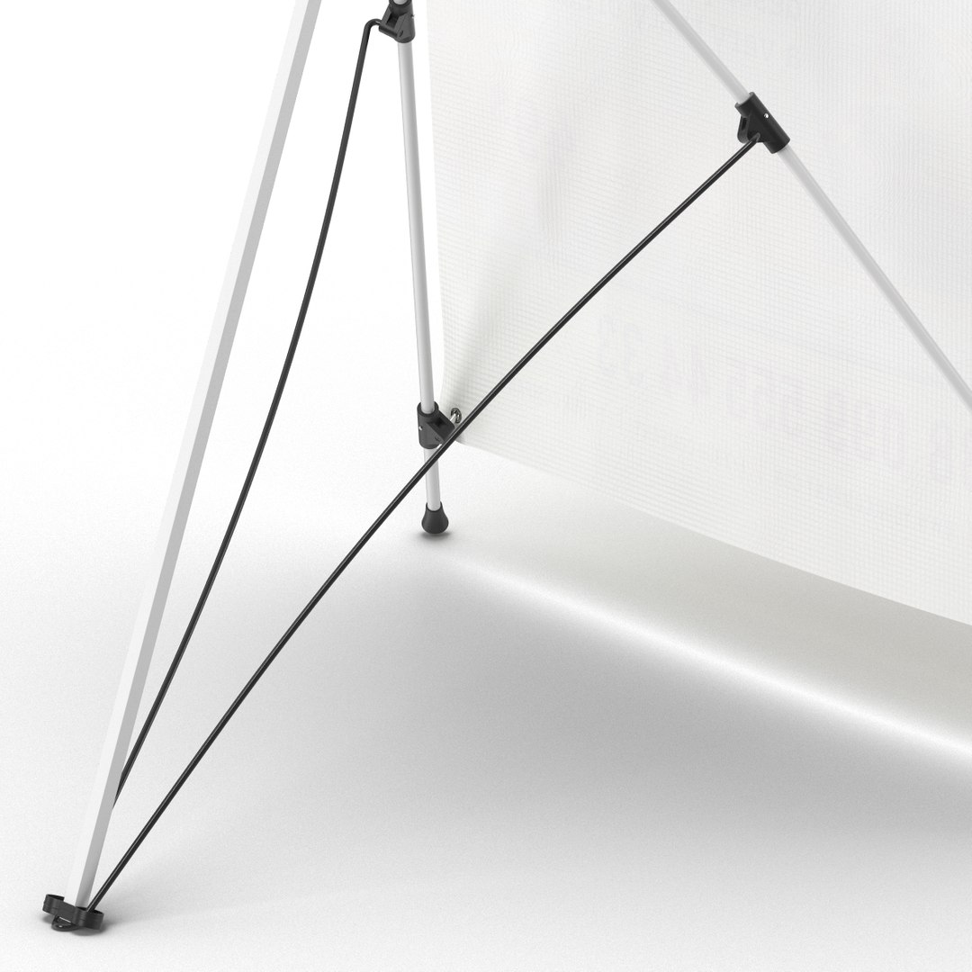 3d Model Banner Stand