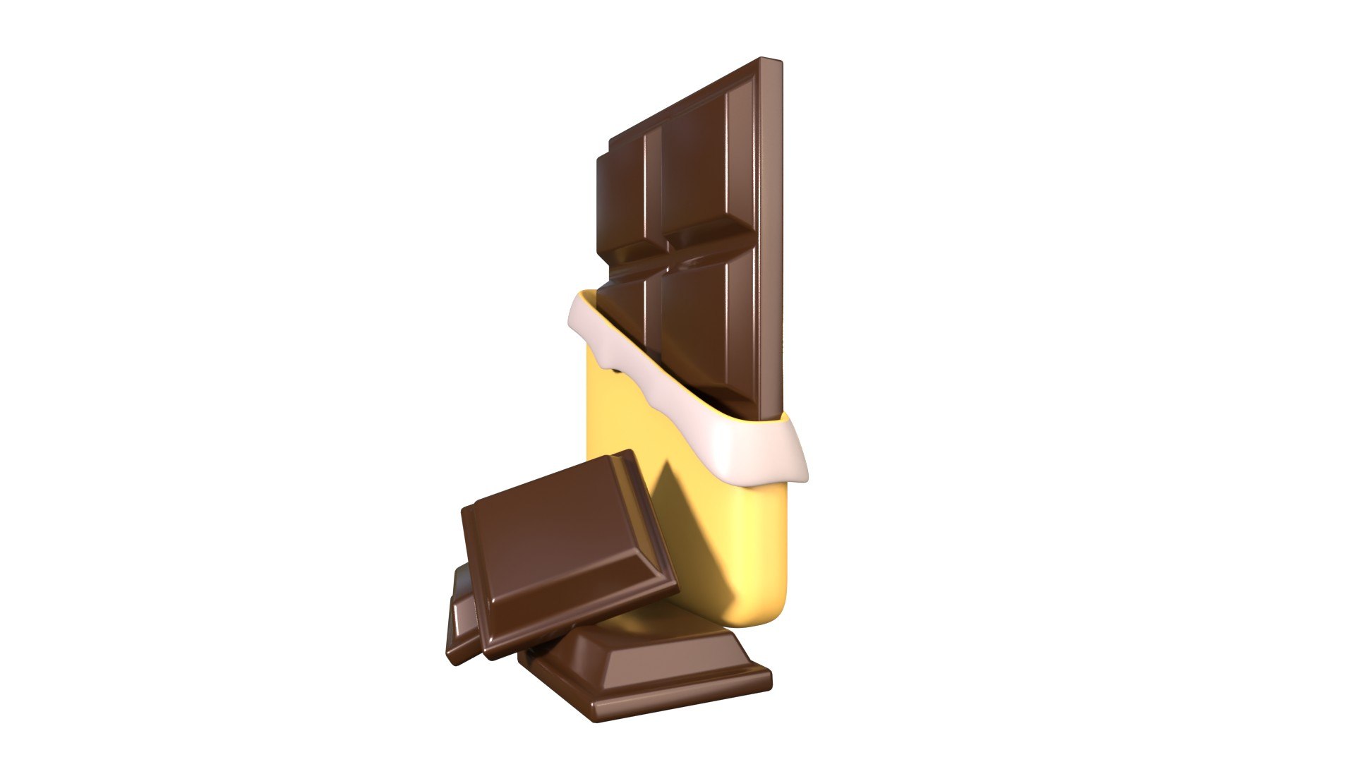 3D Chocolate Bar 3D Illustration Model - TurboSquid 2235460