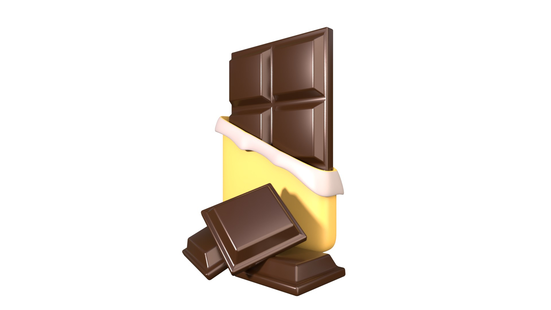 3D Chocolate Bar 3D Illustration Model - TurboSquid 2235460