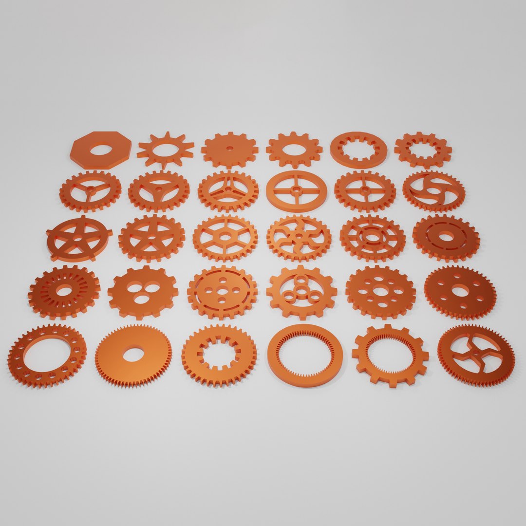 3D Low Poly Gear Pack Model - TurboSquid 2064777