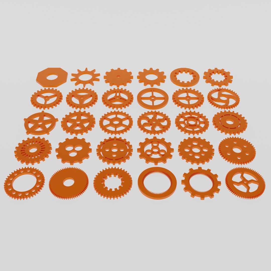 3D Low Poly Gear Pack Model - TurboSquid 2064777