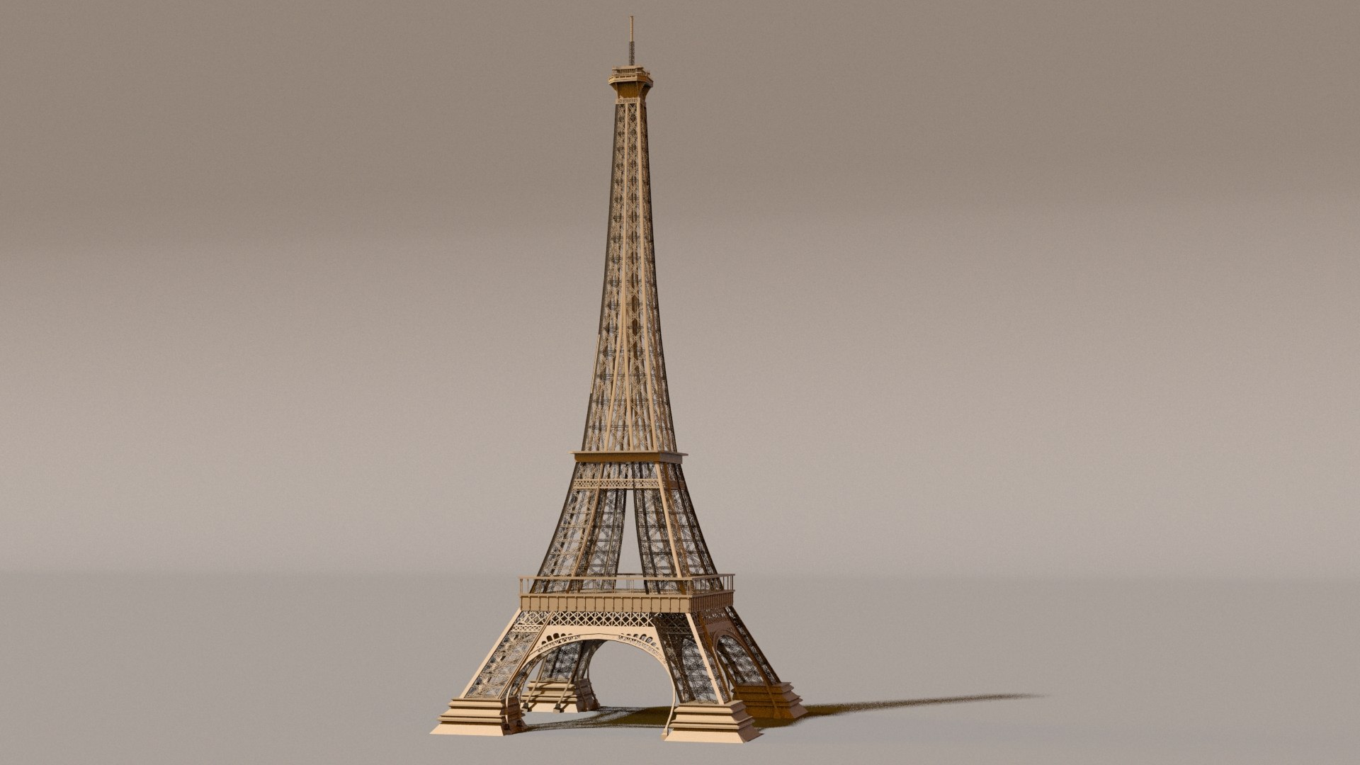 3D Eiffel Tower - TurboSquid 2114424