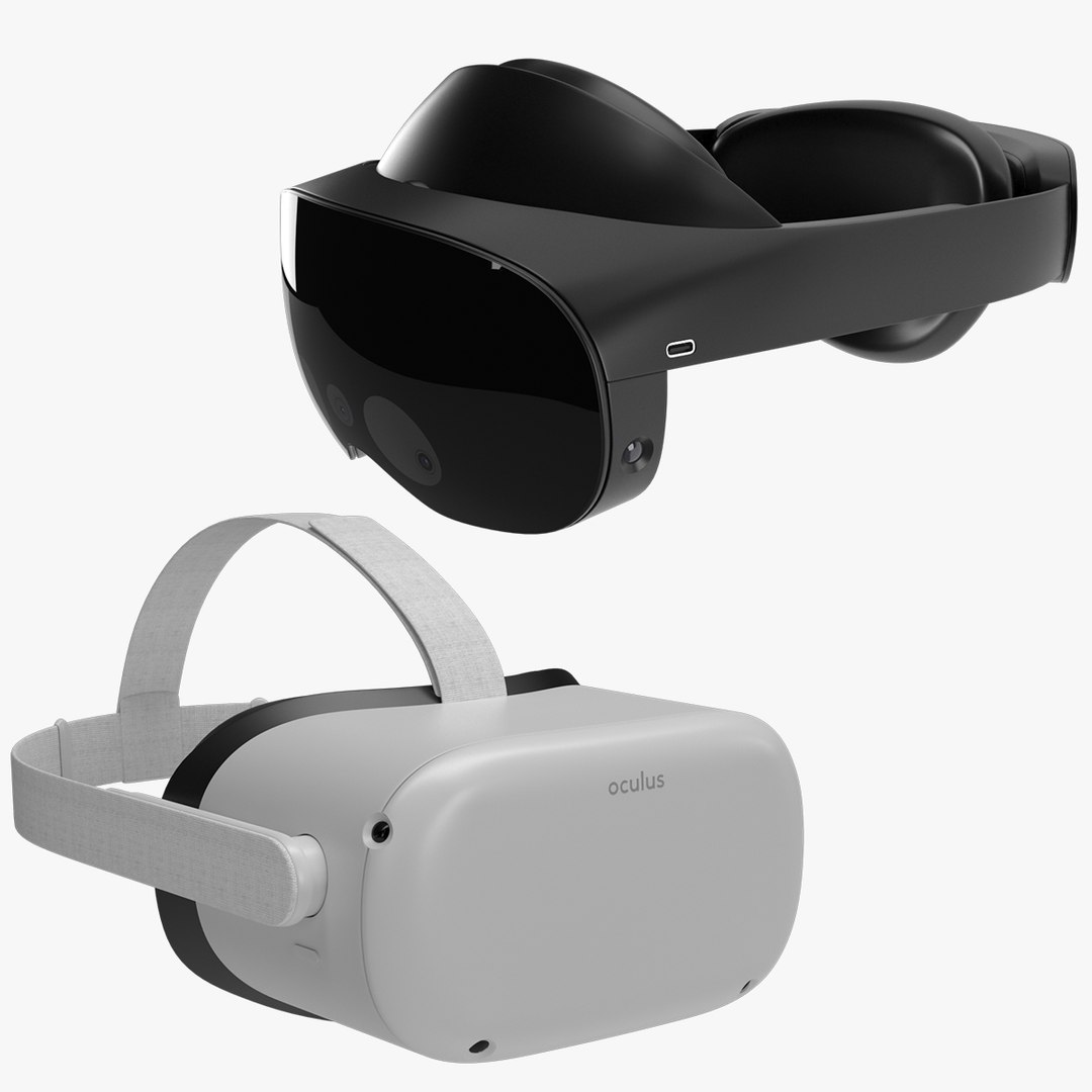 Meta Quest Pro and Meta Quest 2 3D model - TurboSquid 1990230