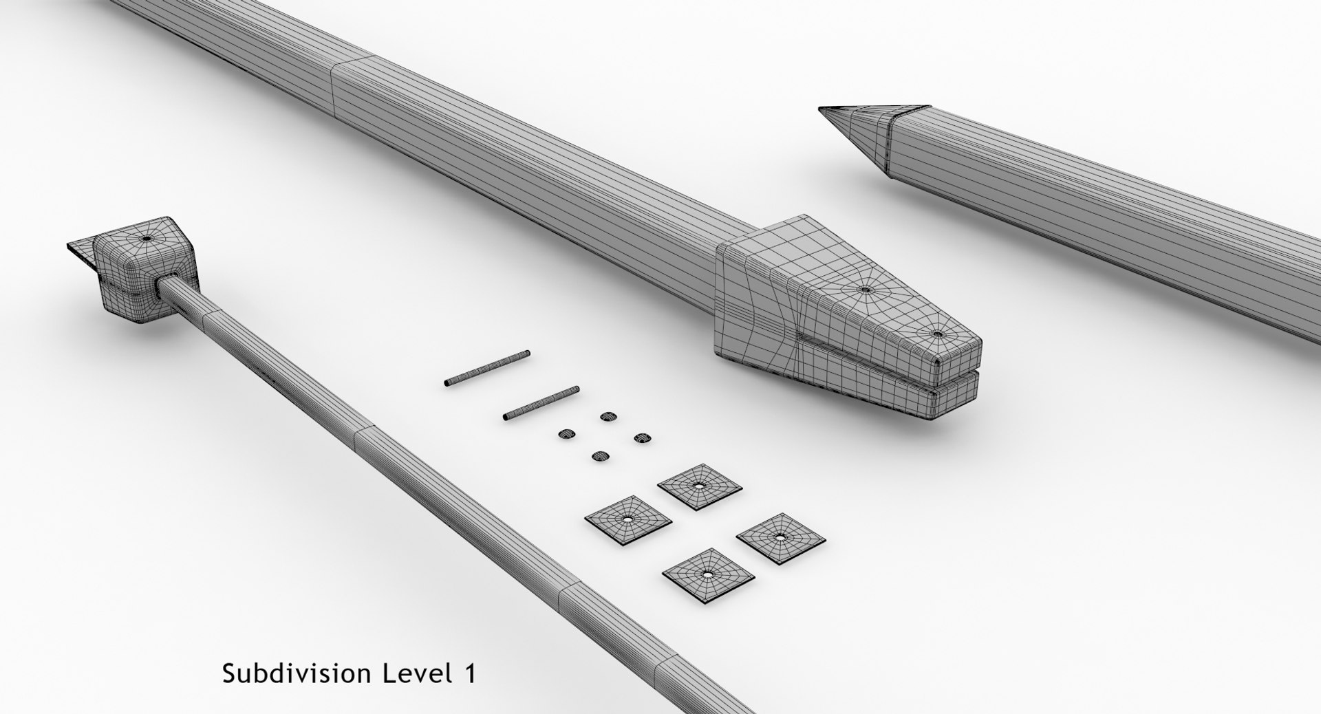 3D roman pilum model - TurboSquid 1281137