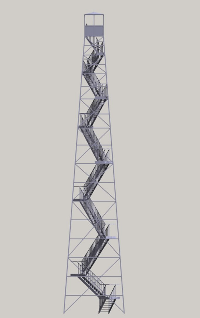 tower 3d obj